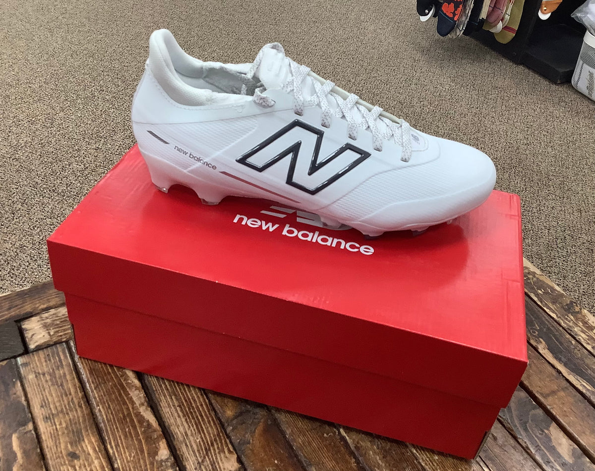 New Balance Men’s Prodigy Football Cleat - White/Grey – Athlete's Haven