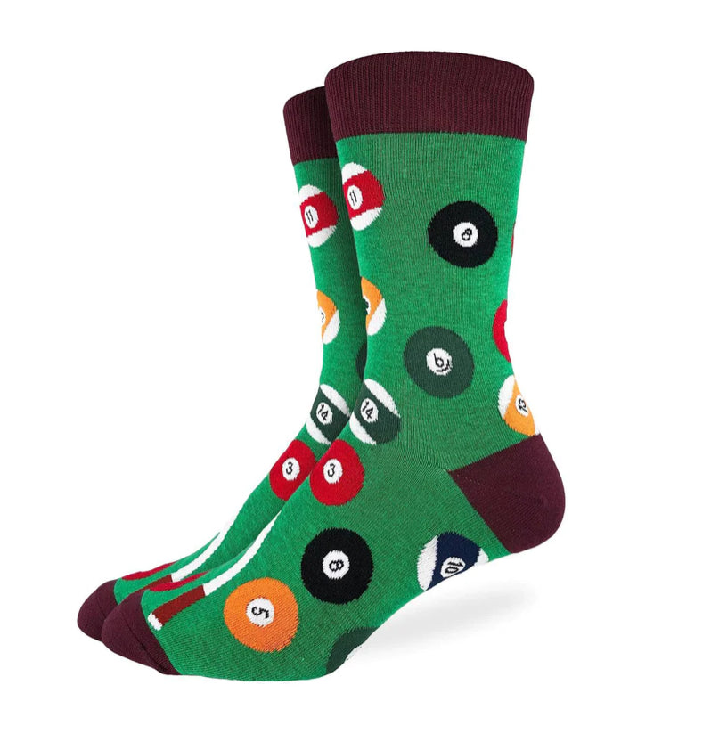 Good Luck Sock Men’s Crew “Billiards” Socks – Athlete's Haven